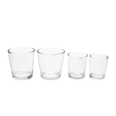China Defienda la impresión alrededor de la taza de cristal de la vela de 80ml 95ml en venta