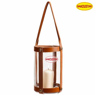 Cina Diametro di vetro decorativo del supporto di candela di Natale 15.5cm in vendita