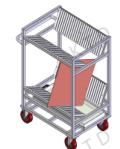 China The handcart, upgraded version No. 2 of the flatbed cart, has a stronger load-bearing capacity and can be customized in size and material for sale