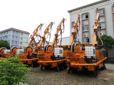 China Velocidad que viaja robótica de la máquina 0~20km/H del hormigón proyectado del impacto mínimo en venta