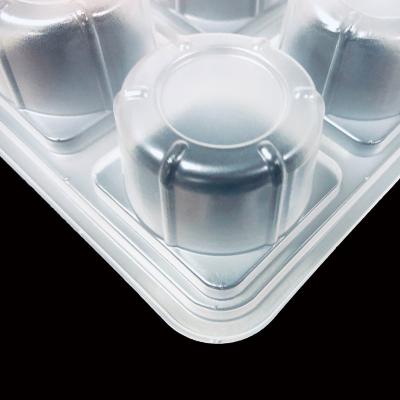 中国 4コンパートメント真空成形PP食品トレイ 冷凍庫対応 カスタマイズ可能 販売のため