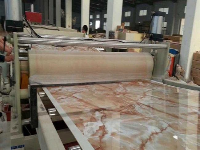 Technologically Upgraded PVC Artifical Marble Sheet Making Machine