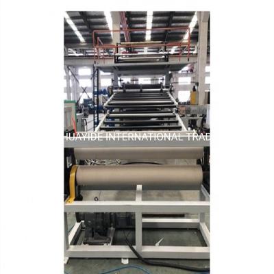 China Estructura de canal de tornillo profundo de PVC Línea de producción de chapa de mármol para una larga vida útil en venta