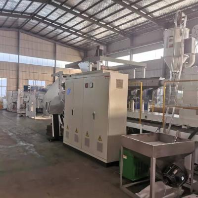China Produção com linha de extrusão de folhas de mármore de PVC de 35*4*4,5m e montagem de tipo separado à venda