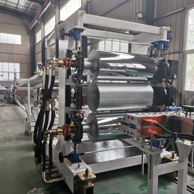 China Deep Screw Screw Channel Structure PP PE ABS Sheet/Board Extrusion Line 35*3.5*3.5m for sale