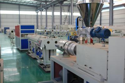 China Computerized PVC Two Cavity Conduit Pipe Extrusion Production Line for 16-50 mm Pipes for sale