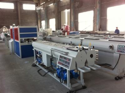 China Computerized PVC Two Cavity Conduit Pipe Extrusion Production Line for 16-50 mm Pipes for sale