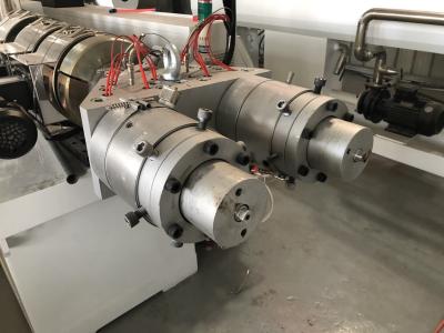 China Computerized PVC Two Cavity Conduit Pipe Extrusion Production Line for 16-50 mm Pipes for sale