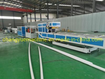 China Productielijn met dubbele schroef voor UPVC-waterdrainingsbuizen voor aangepaste gebruiksbehoeften Te koop