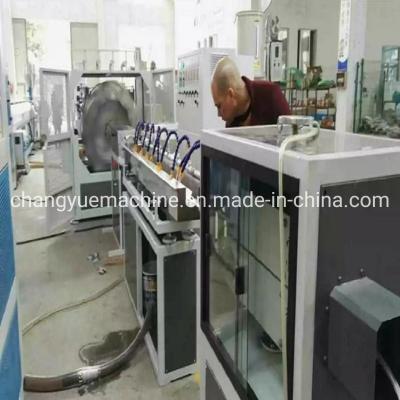 China Máquina de fabricación de tuberías reforzadas con fibra de PVC con sistema de enlace completo Bajo costo de envío en venta