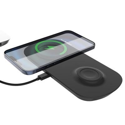 Китай Магнитное 10W/7.5W/5W 2 в 1 беспроводной зарядной станции для Iphone Airpods продается