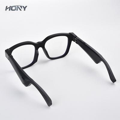 China Dos fones de ouvido sem fio plásticos dos óculos de sol de Bluetooth do polarizador de Audlt quadro preto à venda