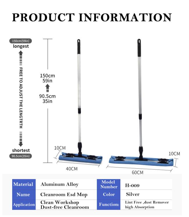 Cleanroom ESD Mop detail