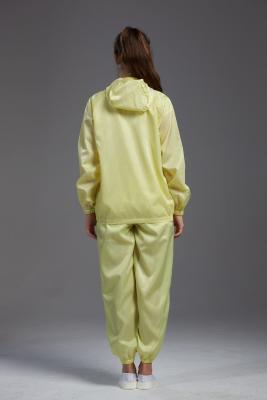 Китай Workwear куртки Anrti автоклав статического ESD многоразовый - простерилизованный с желтым цветом клобука для cleamroom продается