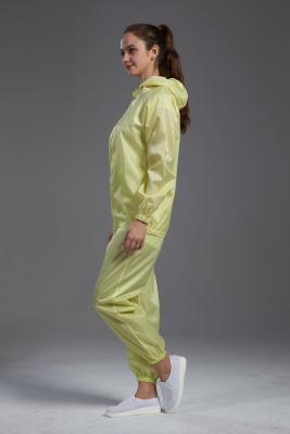 Китай Workwear куртки Anrti автоклав статического ESD многоразовый - простерилизованный с желтым цветом клобука для cleamroom продается