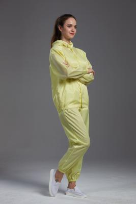 Китай Workwear куртки Anrti автоклав статического ESD многоразовый - простерилизованный с желтым цветом клобука для cleamroom продается