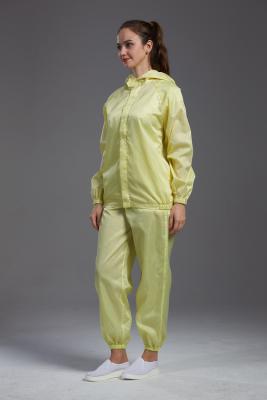Китай Workwear куртки Anrti автоклав статического ESD многоразовый - простерилизованный с желтым цветом клобука для cleamroom продается