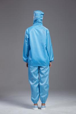 China Food Processing Garment Resuable Combed Fabric yellow hooded jacket and pants blue durable in food processing Workshop for sale
