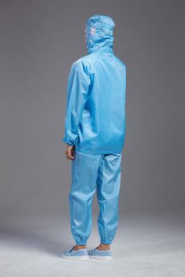 China Food Processing Garment Resuable Combed Fabric yellow hooded jacket and pants blue durable in food processing Workshop for sale