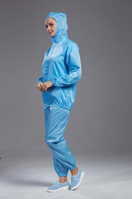 China Food Processing Garment Resuable Combed Fabric yellow hooded jacket and pants blue durable in food processing Workshop for sale