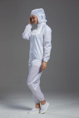 China Chaqueta con capucha amarilla peinada reutilizable de la tela de la ropa de la transformación de los alimentos y durable blanco de los pantalones en taller de la transformación de los alimentos en venta