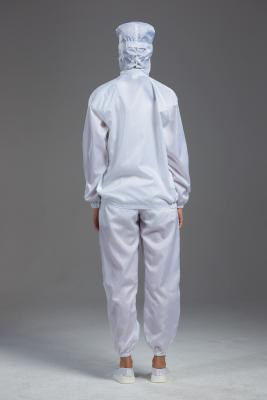 China Chaqueta con capucha amarilla peinada reutilizable de la tela de la ropa de la transformación de los alimentos y durable blanco de los pantalones en taller de la transformación de los alimentos en venta