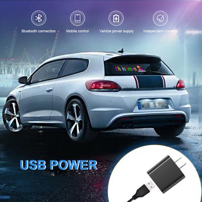 Flexible USB LED Car Sign App Control Custom Text Pattern Animation Programmable