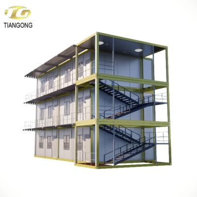 China 20 40FT Low Cost Litht Steel Luxury Prefab Container House for Office for sale