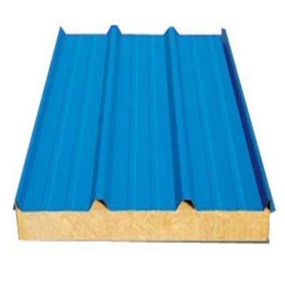 China Color Steel Insulated EPS/Rock Wool Roof Sandwich Panels Price for sale