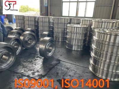China Ultrasonic Tested Heavy Forged Steel Parts For Gantry Container Crane Wheels for sale