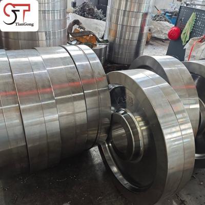 Chine Roue de grue robuste forgée par procédé de forgeage à matrice ouverte à vendre