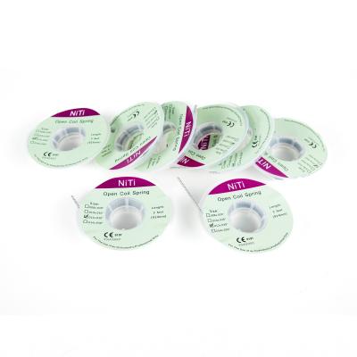 China CE ISO Certified Dental Orthodontic Niti Coil Spring for Open and Closed Treatment 0.010/0.012 Size for sale