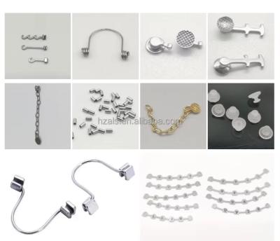 China Bondable Sliding Crimpable Hook Rectangular Base 4.5 5.3mm 10 pcs pk Orthodontic Bracket for sale