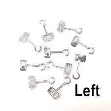 China Bondable Sliding Crimpable Hook Rectangular Base 4.5 5.3mm 10 pcs pk Orthodontic Bracket for sale
