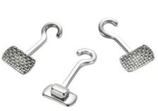 China Bondable Sliding Crimpable Hook Rectangular Base 4.5 5.3mm 10 pcs pk Orthodontic Bracket for sale