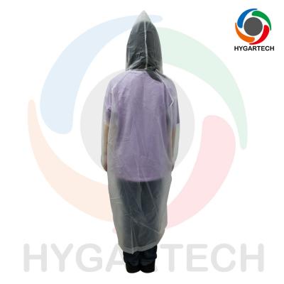 Китай PEVA Portable Reusable Transparent Pocket Raincoat One Size Fits All продается