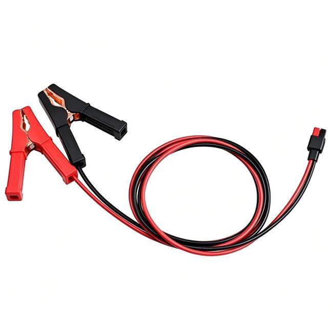 Anderson connector to alligator clip battery cable, heavy duty jumper wire for power storage and battery test