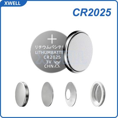 China CR2025 Coin Cell Case Kit with 316L Stainless Steel, 3V Lithium-Manganese Battery and 165mAh Capacity for Laboratory Research for sale