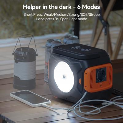 320W Portable Power Station with DC 9-12V/10A Max Output and 4-5 Hours Full