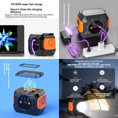 Flashfish 220V Laptop Backup Lithium Battery Solar Emergency Charging Bank