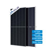 Quality JA Solar Panel Deep Blue 575W 580W 585W 590W 595W 600W Bifacial Double Glass PV Modules for sale