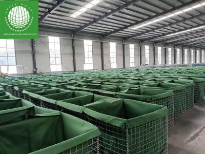 Cina Barriera difensiva allineata facilmente montata con ZnAl ignifugo che ricopre il bastione di Hesco in vendita