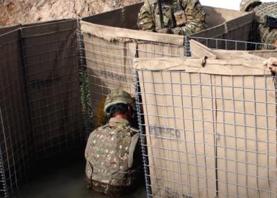 Cina Il geotessuto verde mil 7 Galfan ha ricoperto la barriera militare Hesco Concertainer ECO amichevole in vendita