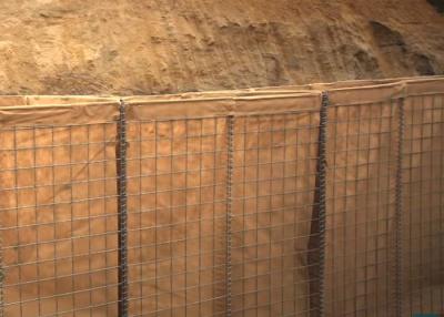 Cina Barriera militare 1.6m 1.0m di Hesco della parete della sabbia di mil 7 di colore del deserto efficaci in vendita