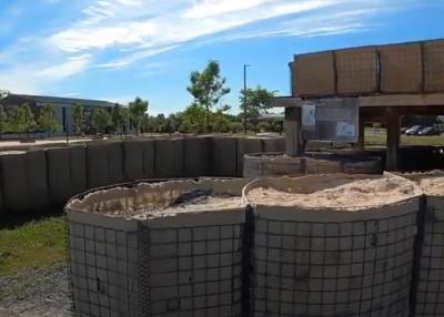 Cina L'alluminio dello zinco ha ricoperto la forza ad alta resistenza dell'efficace di mil 7 Hesco barriera del bastione in vendita
