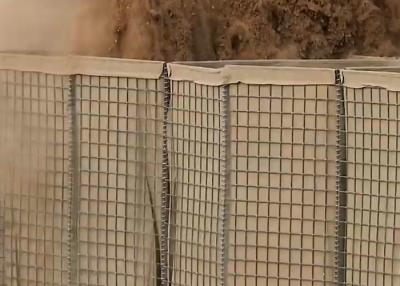 Cina Rivestimento beige di ZnAl della barriera della sabbia di mil 7 Hesco del geotessuto della prova di corrosione in vendita