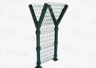 China Alambre soldado con autógena subida anti Mesh Panels, cercado del alambre de púas de la seguridad aeroportuaria de la maquinilla de afeitar en venta