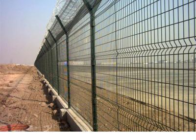 China Pulverice la malla de alambre verde de capa, cerca eléctrica de la prisión de la alta seguridad de 3M en venta