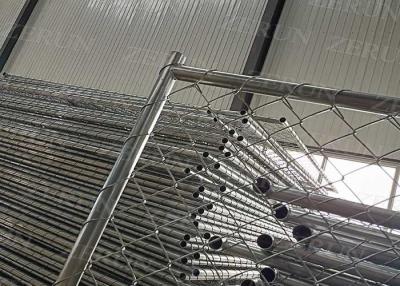 China o eletro de 3.2mm galvanizou a cerca do elo de corrente do metal do fio 50x50mm à venda