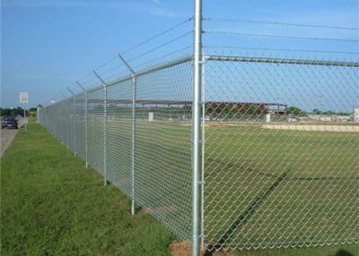 China cerca do elo de corrente do metal de 55x55mm Diamond Mesh 6ft à venda